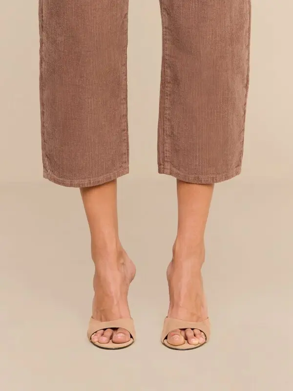 L'Agence Mallis Corduroy Bow-leg Pants