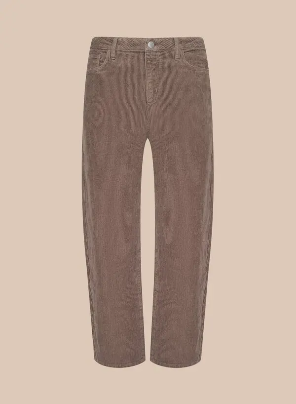 L'Agence Mallis Corduroy Bow-leg Pants