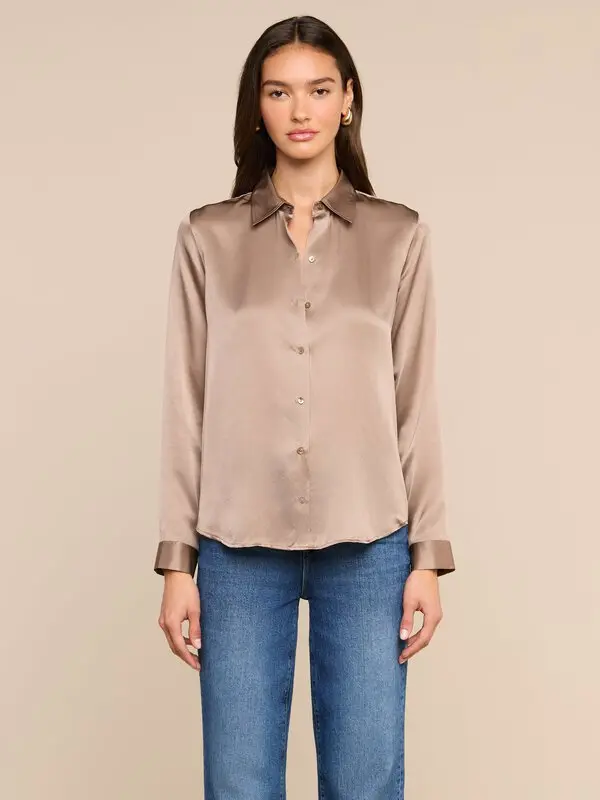 L'Agence Tyler Silk Blouse Top
