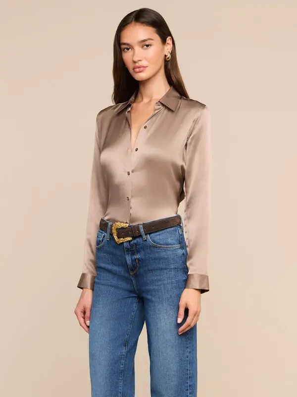 L'Agence Tyler Silk Blouse Top