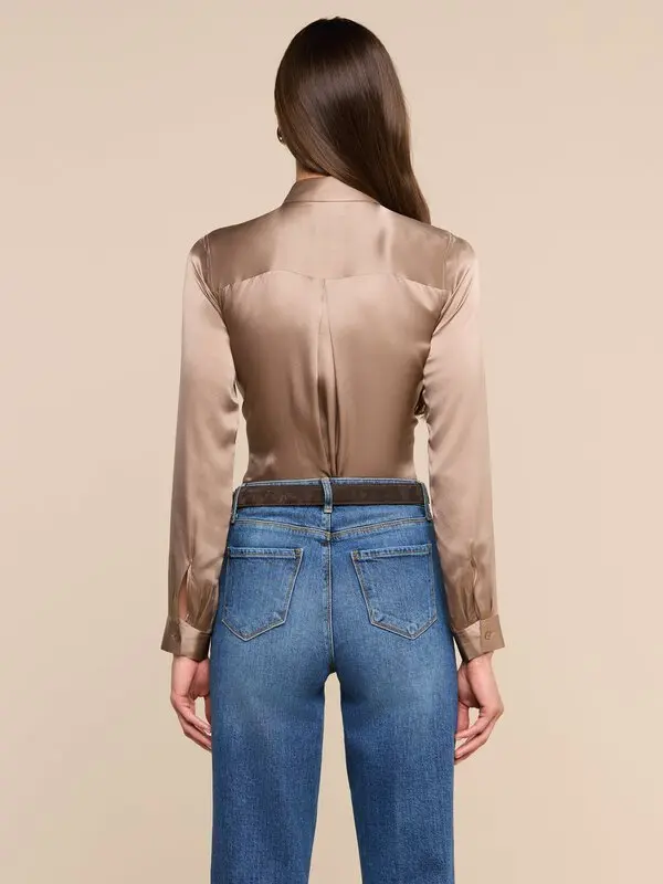 L'Agence Tyler Silk Blouse Top