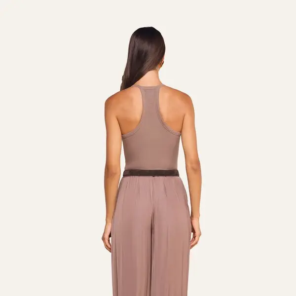 L'Agence Wrenna Racerback Bodysuit - Cardamom