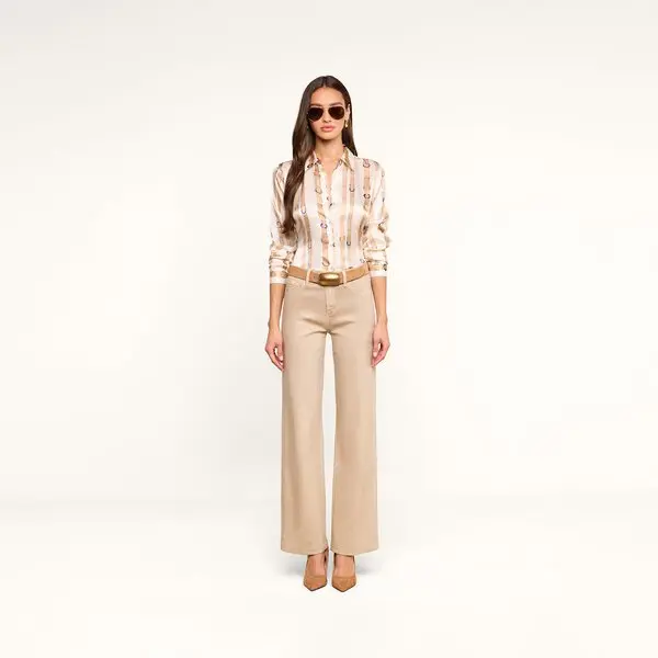 L'Agence Tyler Long Sleeve Silk Blouse