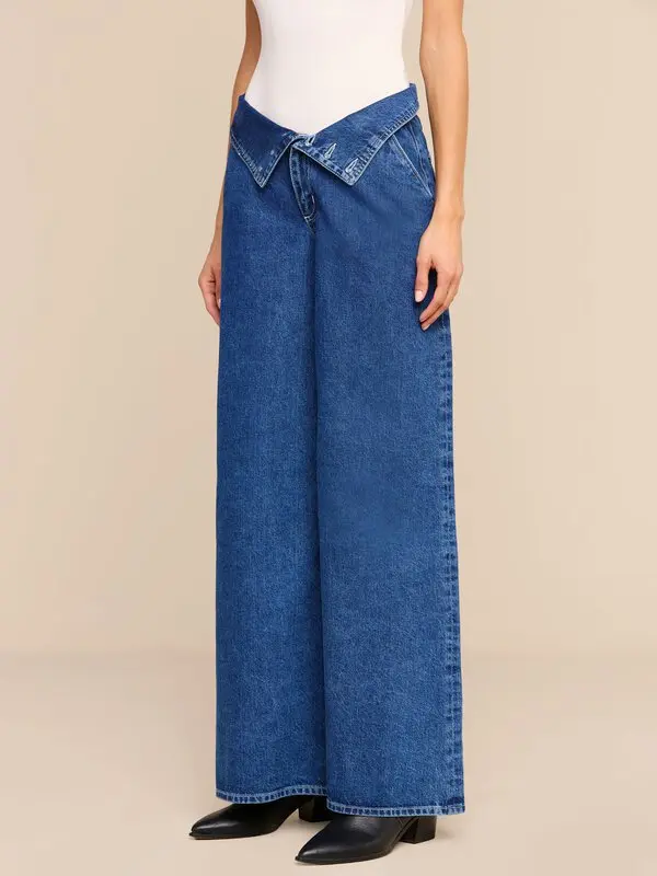 L'Agence Sonja Corset Jean Wide Leg