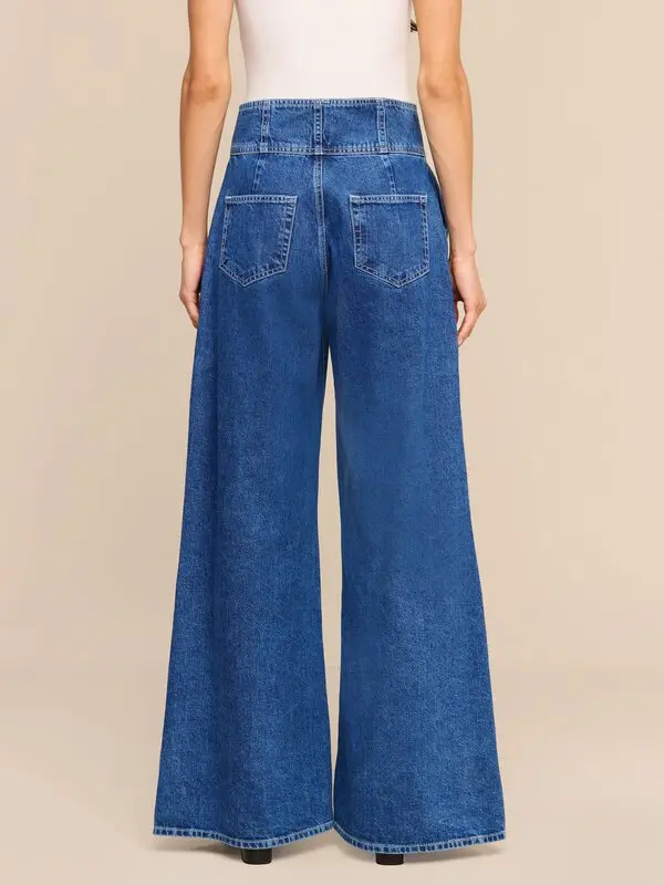 L'Agence Sonja Corset Jean Wide Leg