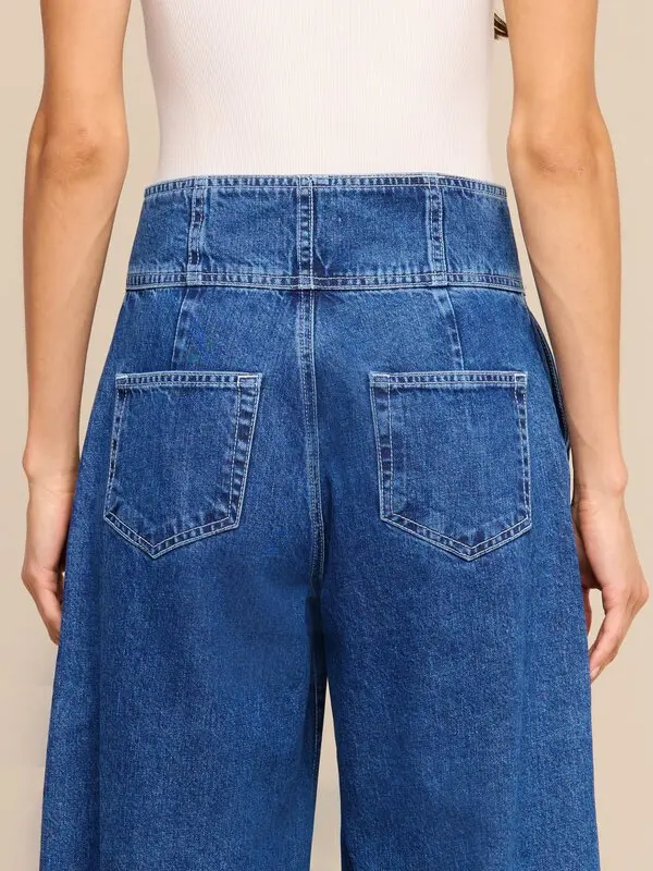 L'Agence Sonja Corset Jean Wide Leg