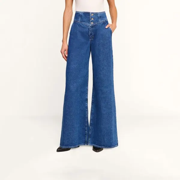L'AGENCE Sonja Corset Jean Wide Leg