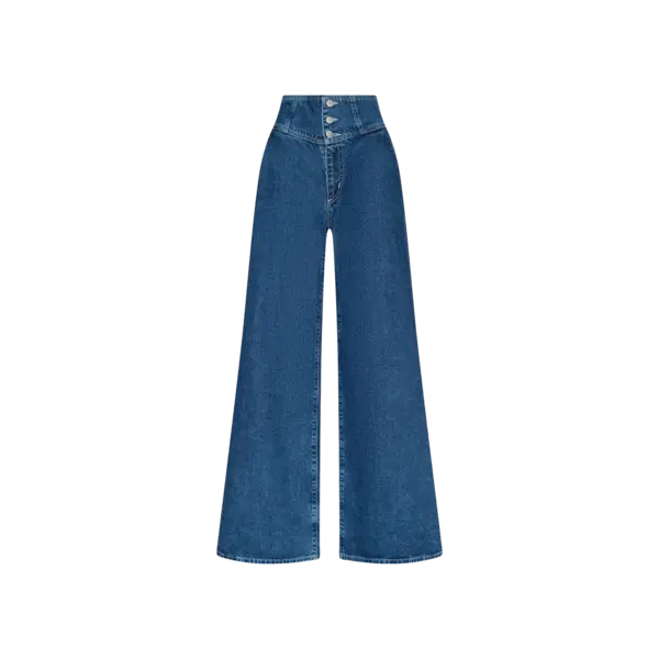 L'AGENCE Sonja Corset Jean Wide Leg