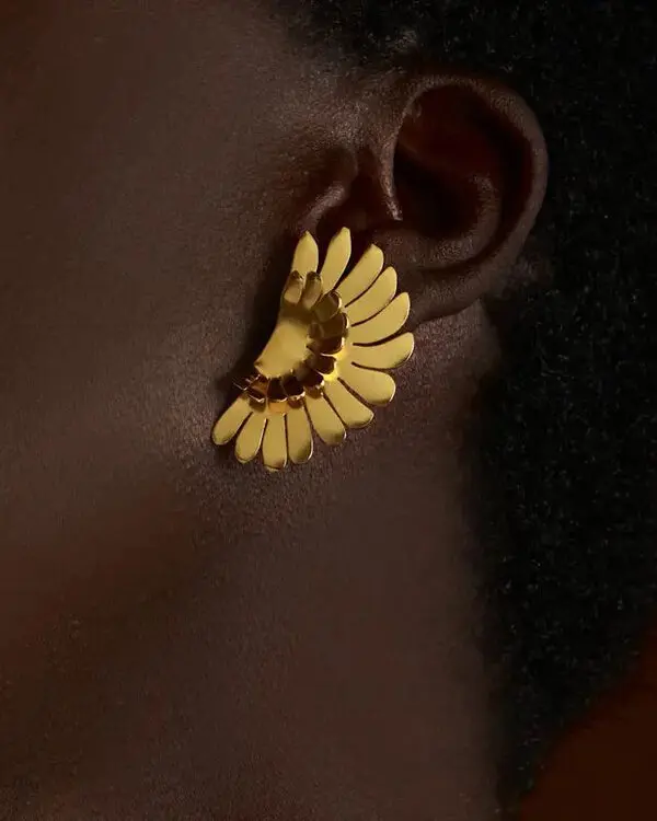 LINA HERNÁNDEZ Wings Of Abundance Stud Earrings