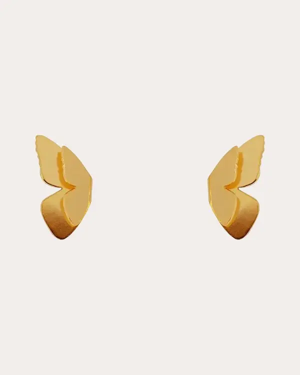 LINA HERNÁNDEZ Alma Butterfly Wing Small Stud Earrings