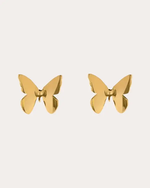 LINA HERNÁNDEZ Small Butterfly Stud Earrings