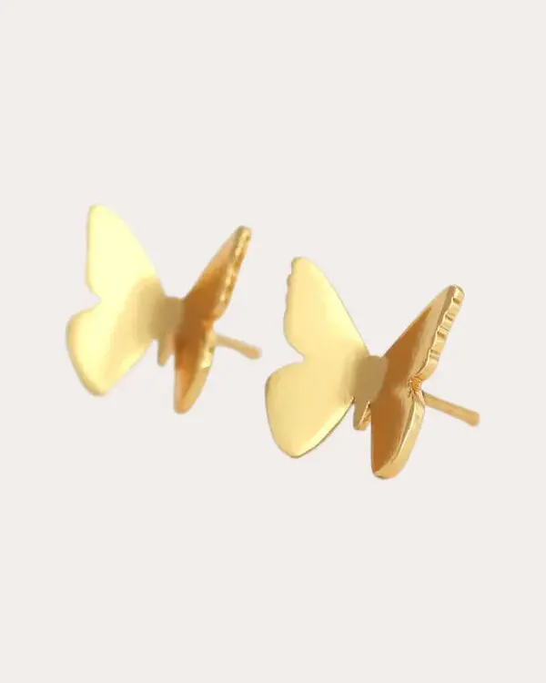 LINA HERNÁNDEZ Small Butterfly Stud Earrings