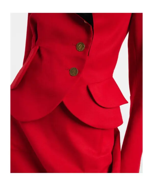 VIVIENNE WESTWOOD Asymmetrical Virgin Wool Jacket