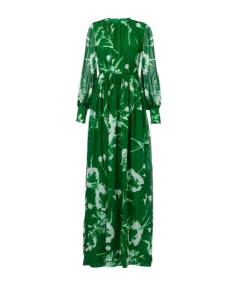 Erdem Floral Silk Voile Maxi Gown