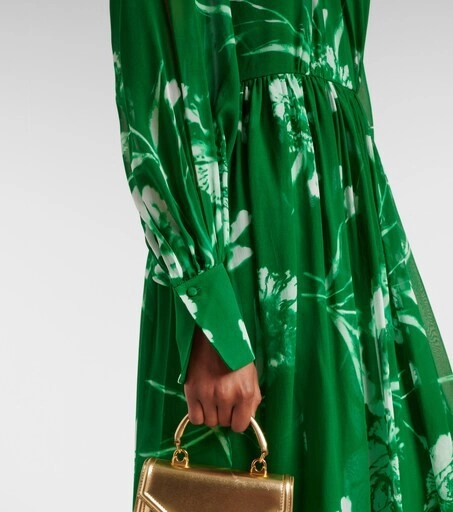 Erdem Floral Silk Voile Maxi Gown