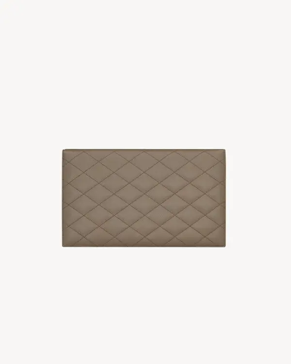 Saint Laurent Paris Pouch In Grain De Poudre Leather