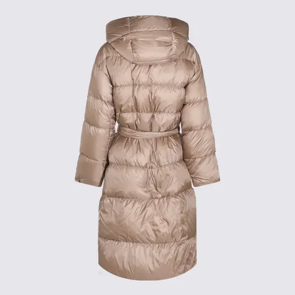 Max Mara Hooded Belted Puffer Coat