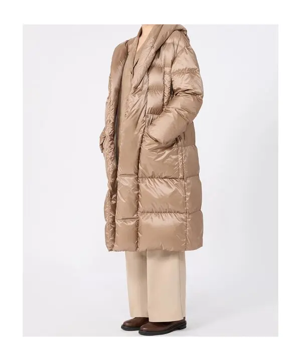 Max Mara Hooded Belted Puffer Coat