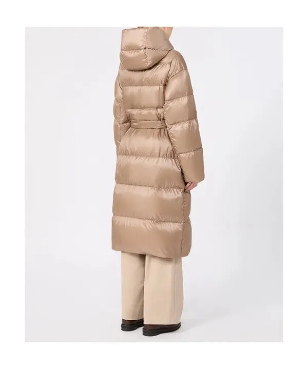Max Mara Hooded Belted Puffer Coat