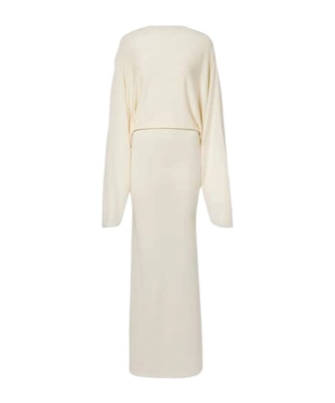 AYA MUSE Open-back Sheer Maxi Dress