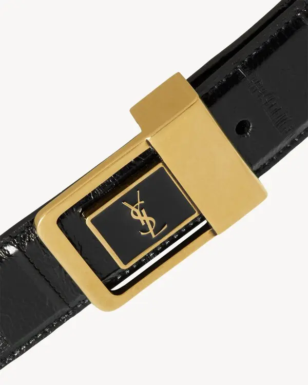 Saint Laurent Square Buckle Belt