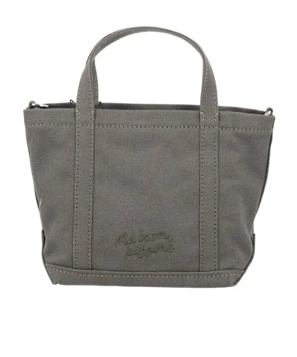Maison Kitsuné Fox Head Embroidered Tote Bag