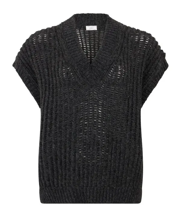 Peserico Open-knit V-neck Knitted Top