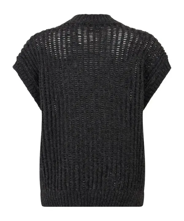 Peserico Open-knit V-neck Knitted Top