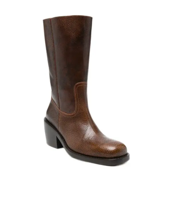 Dries Van Noten Round-toe Short Boots