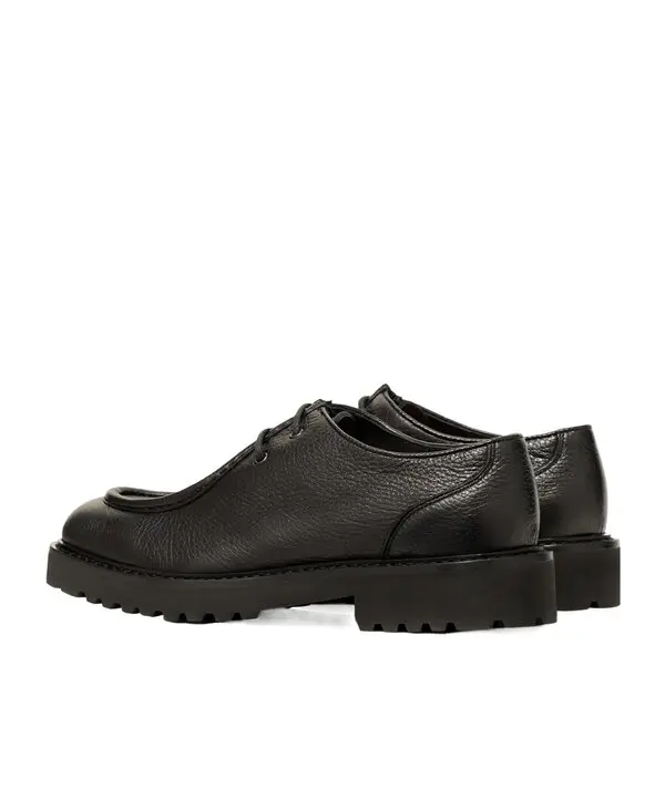 DOUCAL'S Grained Leather Derby Shoes