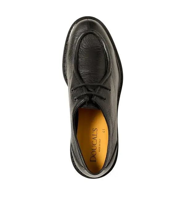 DOUCAL'S Grained Leather Derby Shoes