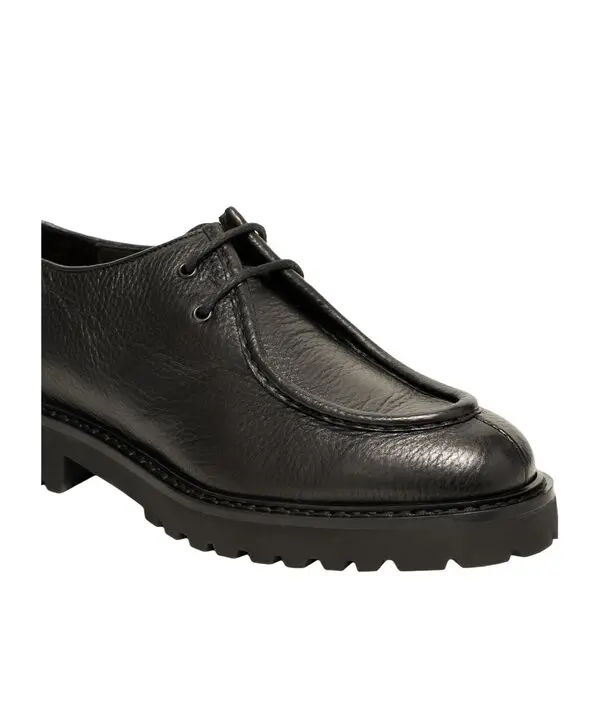DOUCAL'S Grained Leather Derby Shoes