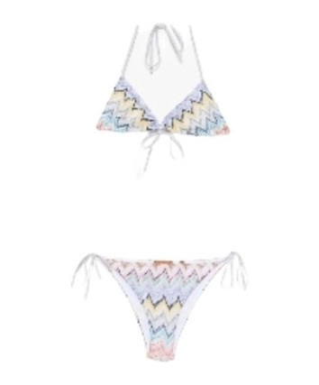 Missoni Zigzag Knit Triangle Bikini