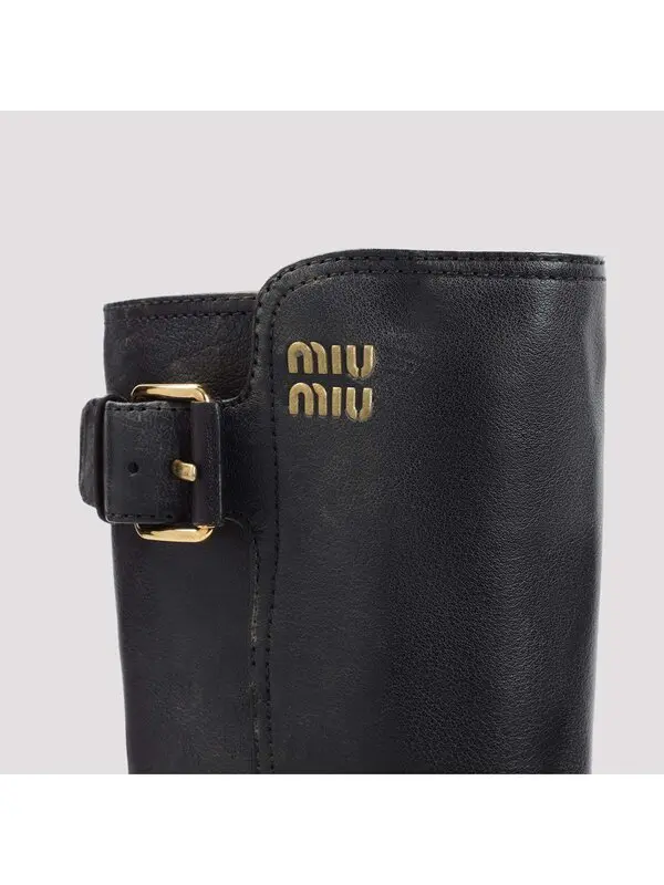 Miu Miu Knee-high Leather Boots