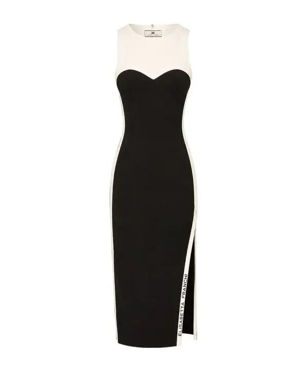 Elisabetta Franchi Sleeveless Dress With Side Slits