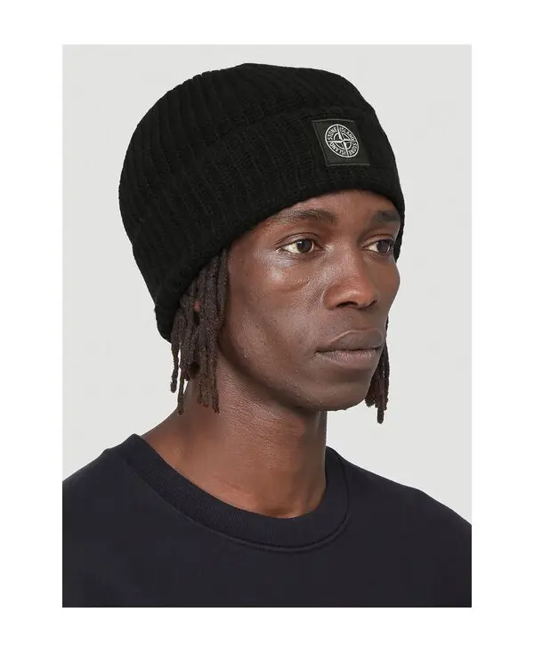Stone Island Logo-patch Beanie