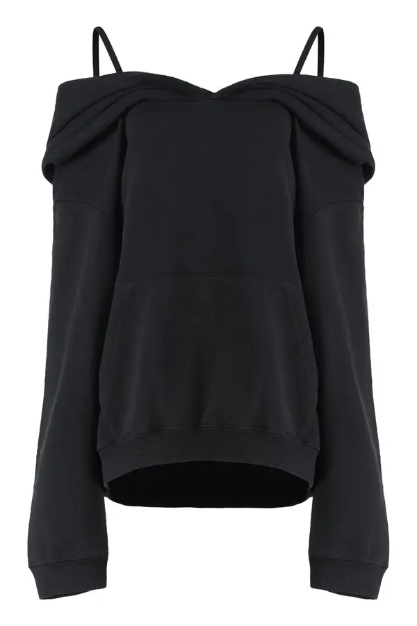MAISON MARGIELA Cotton Hoodie With Adjustable Straps