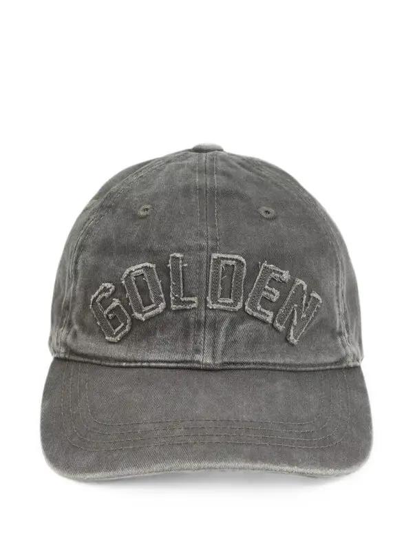 GOLDEN GOOSE Washed Cotton Twill Baseball Cap - Darkkalama