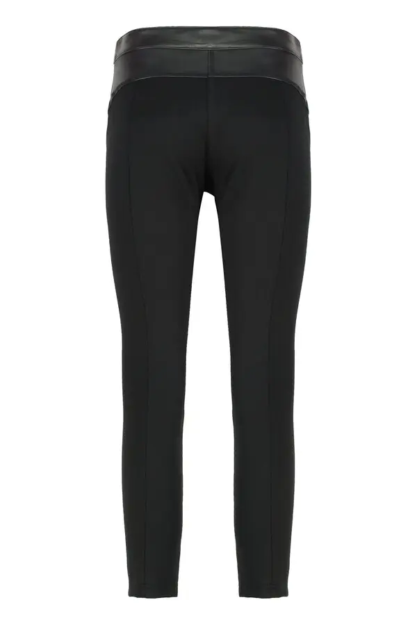 Pinko Leather And Stretch Skinny Pants