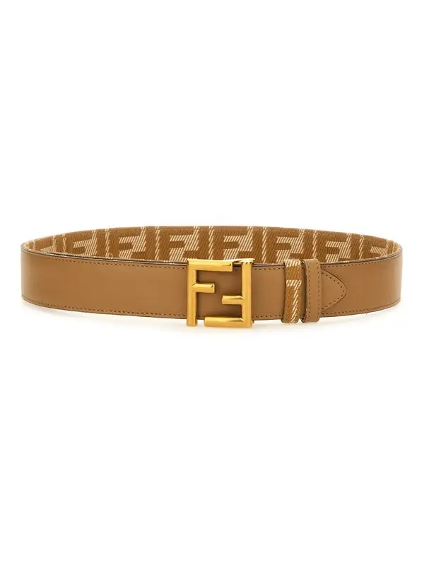 Fendi Ff Leather Belt