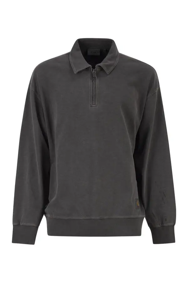 Carhartt Work In Progress Harper Half-zip Polo Shirt - Black