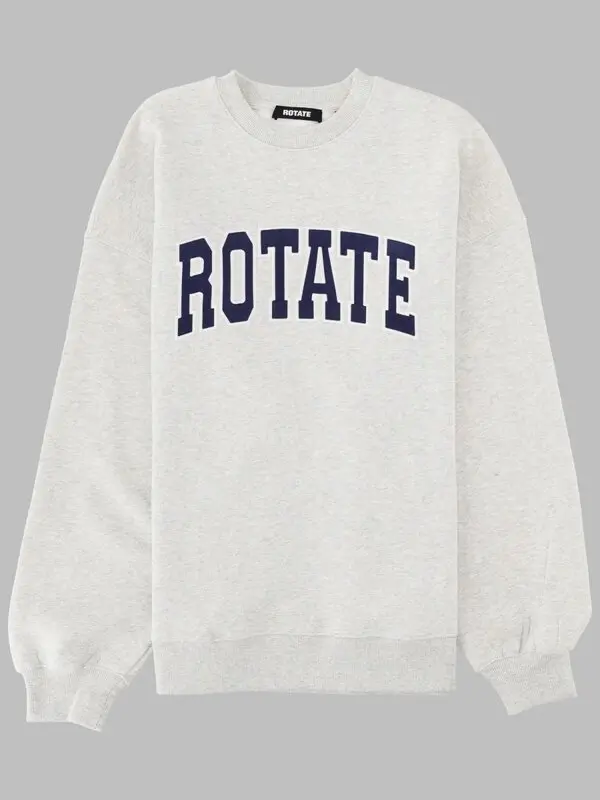 ROTATE BY BIRGER CHRISTENSEN Graphic Oversized Crewneck Sweatshirt