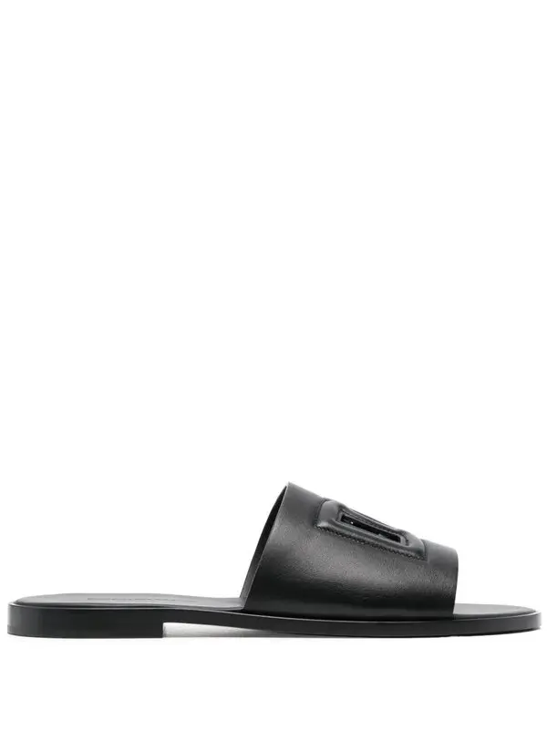 Dolce & Gabbana Calfskin Sandals - Nero