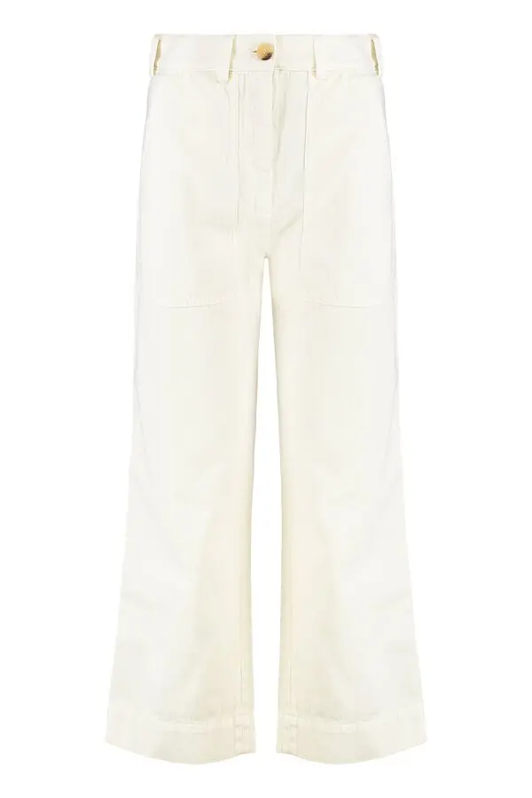 Etro Cotton Trousers With Side And Back Pockets