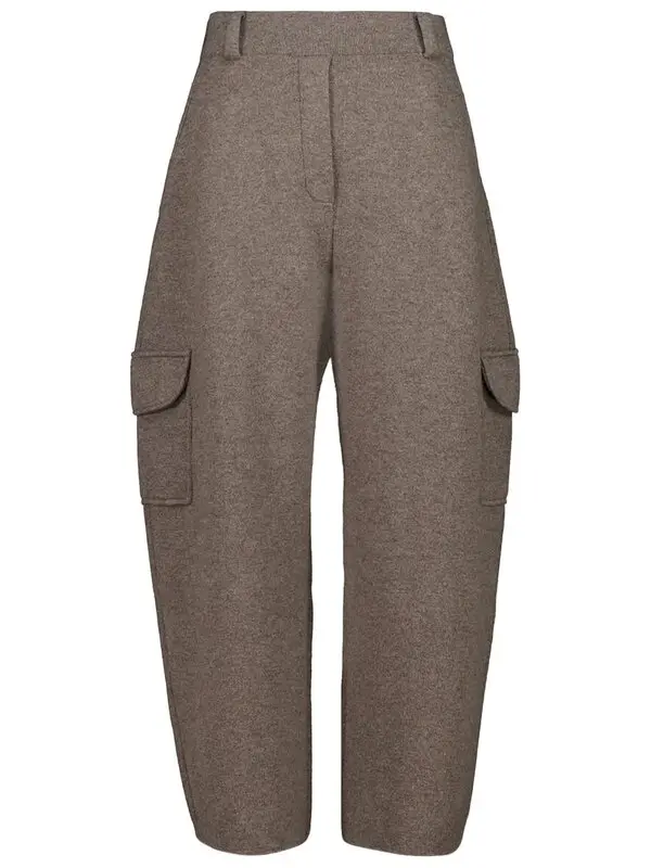 LISA YANG Cashmere Cargo Mini Skirt With Belt Loops