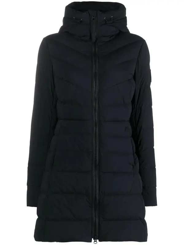 Canada Goose Hooded Parka With Zip Up Closure And Fleece-lined Pockets - Nero