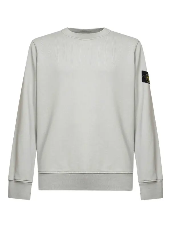 Stone Island Ribbed T-shirt With Lunette Neckline Detail - Verde