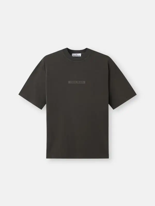 Stone Island Garment-dyed T-shirt - Coalgrey