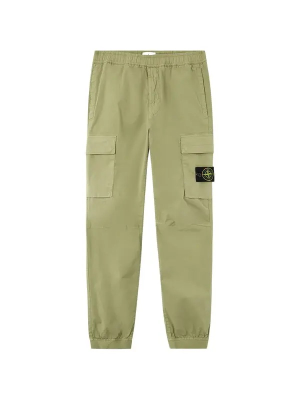 Stone Island Logo Patch Cargo Pants - Laurngren