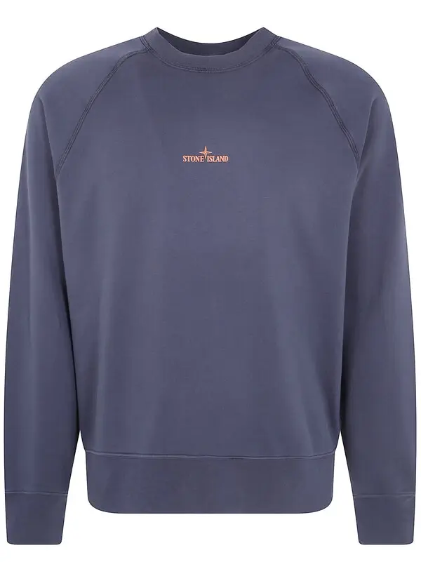 Stone Island Compass Logo-print Oversized Fleece Sweater